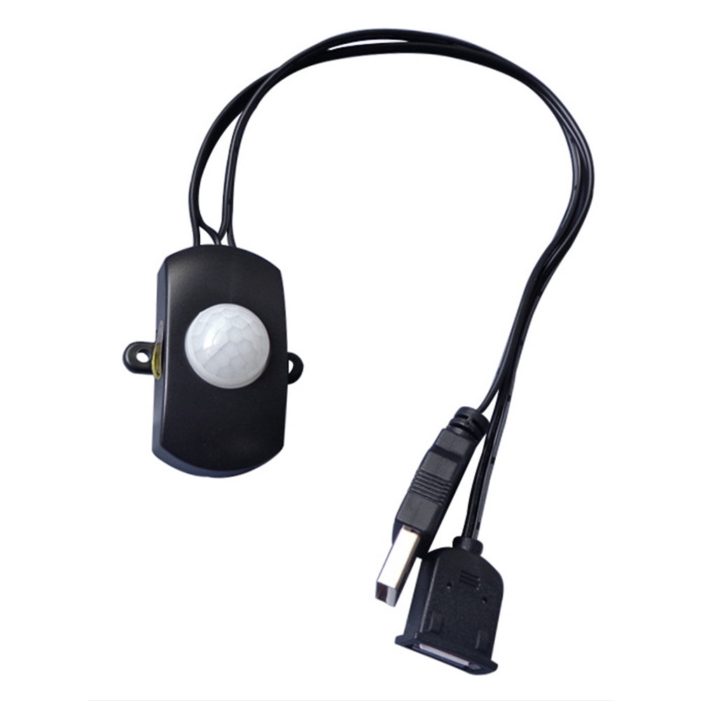 USB Switch Mini Wardrobe Cabinet Strip DC PIR Infrared Adjustable ...