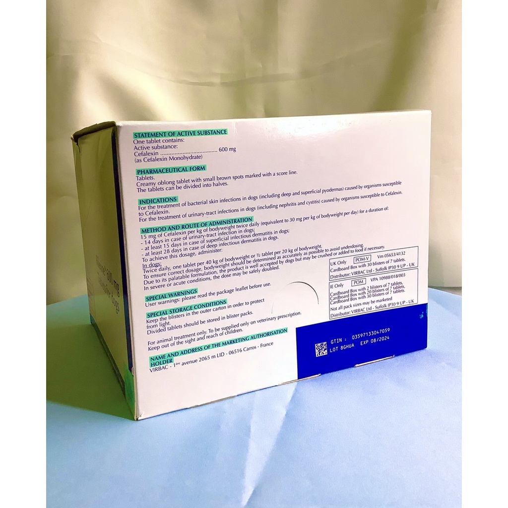 Rilexine (Cephalexin) 600mg (per tablet) ยาฆ่าเชื้อ ขนาด 600 มิลลิกรัม ...