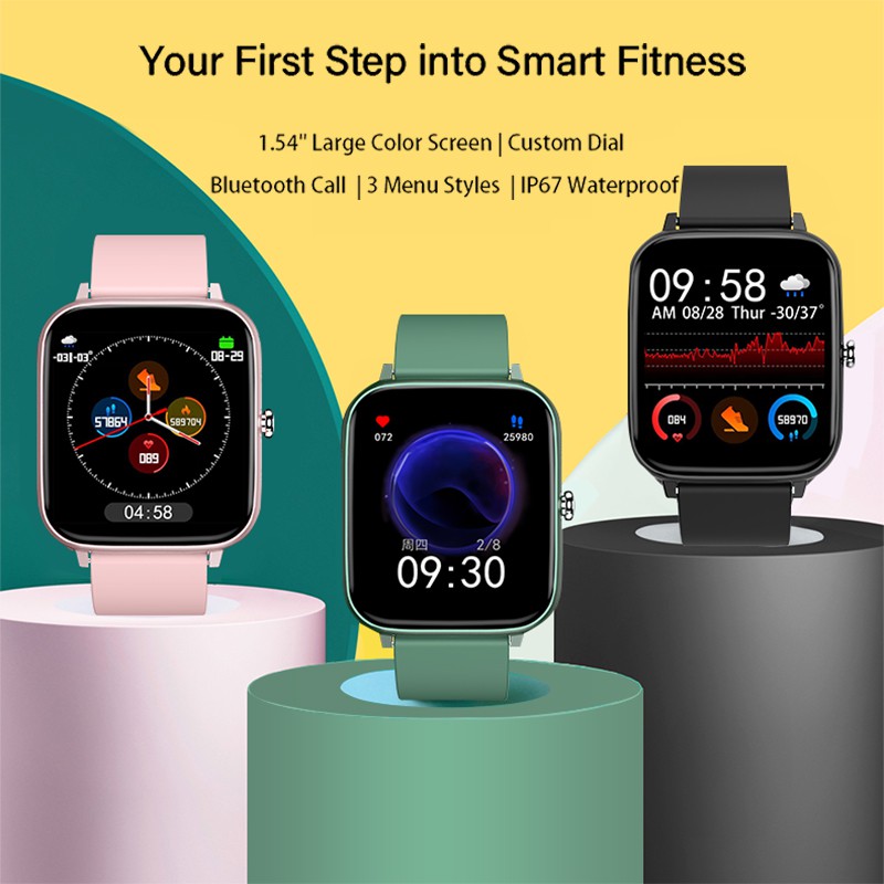 2020 P6 Smartwatch Bluetooth Call Full Touch Men Women Sport Smart ...