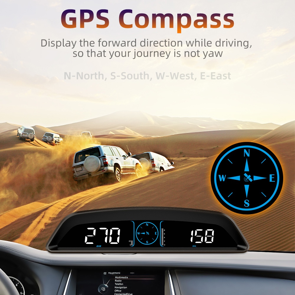 ﺴWYING A900 Car HUD OBD2 Head Up Display Car Digital Alarm Speedometer ...