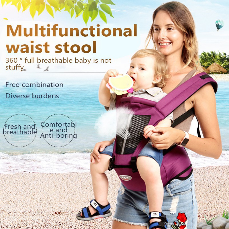 2in1 Kids Baby Carrier Waist Stool Back Belt Infant Hipseat Summer ...