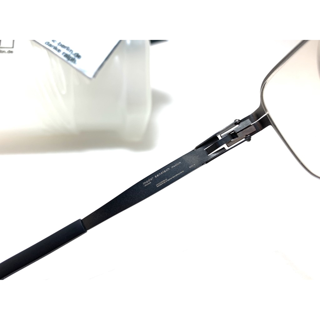 แว่นสายตา ic berlin sanetsch medlum ขนาด 55-18 mm สีกันเมทัล กรอบแว่น ...