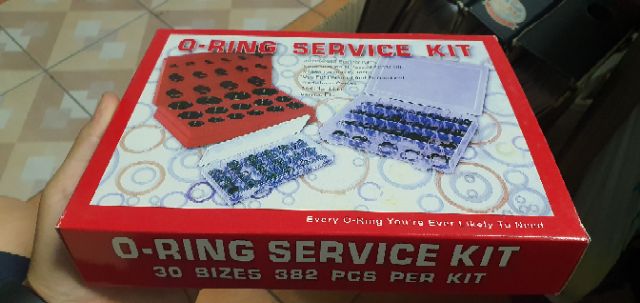 O-RING SERVICE KITS RED AS-Types 30 Size 382 Pcs N70 - sharngyerkao ...