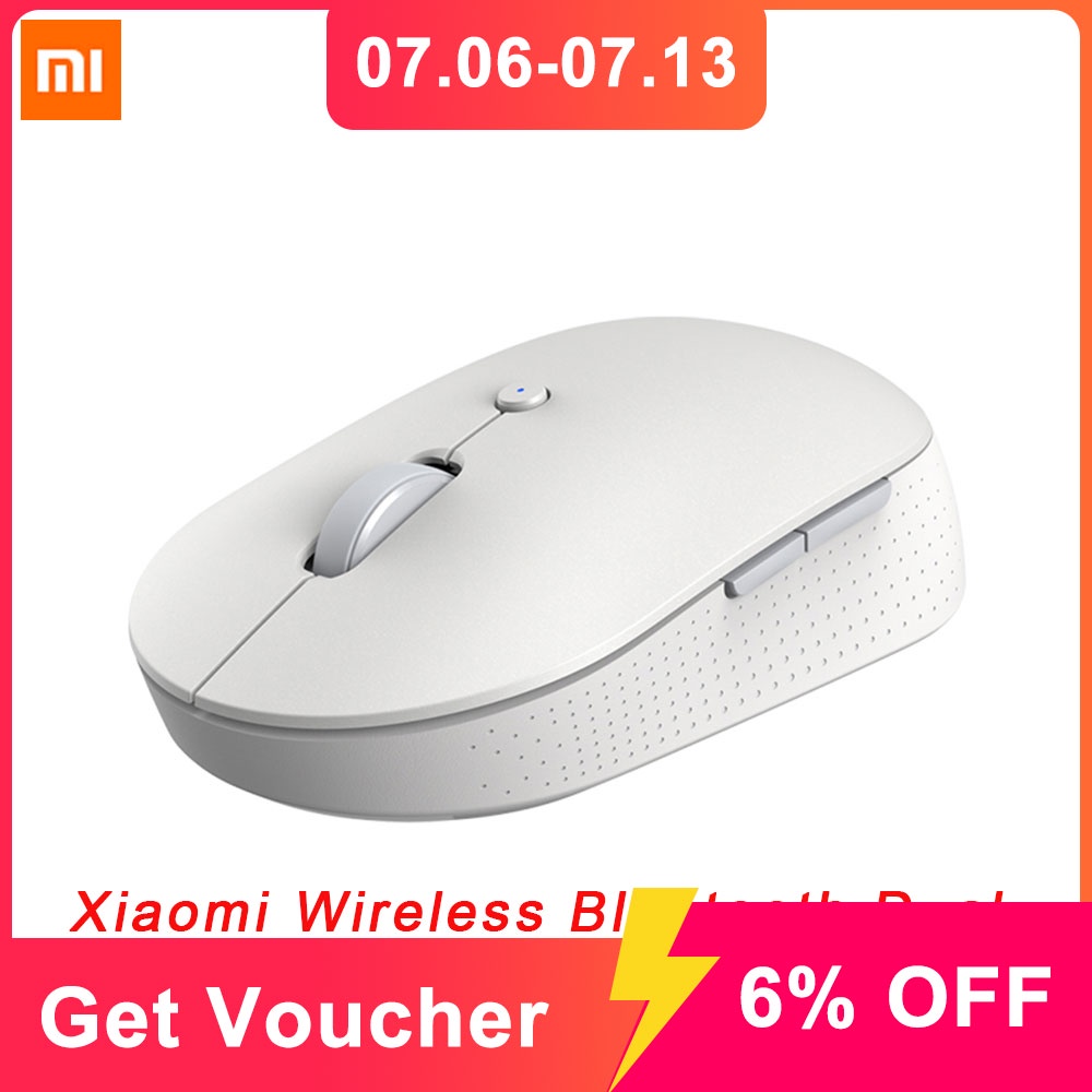 Xiaomi Mute Wireless Mouse Dual Mode Bluetooth USB Connect Side Buttons ...