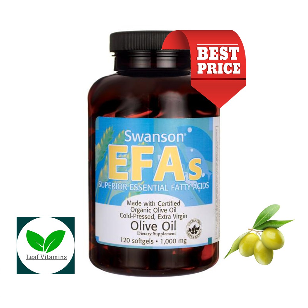 Swanson EFAs With Certified Organic Extra Virgin Olive Oil, Cold ...