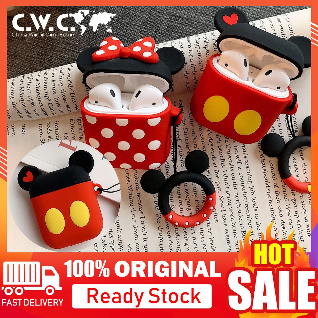 พร้อมส่ง Apple AirPods Case ยางทำจากซิลิคอน ป้องกัน กรณี ปก กันกระแทก ...