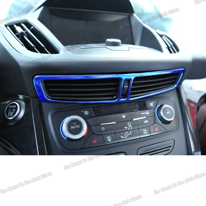 Lsrtw2017 Car Center Console Dashboard Vent Trims for Ford Kuga Escape ...
