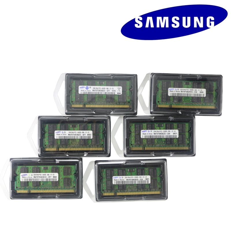 RAMSamsung notebook Lato RAM Memoria Module DDR2 800 667 MHz C2 6400s ...