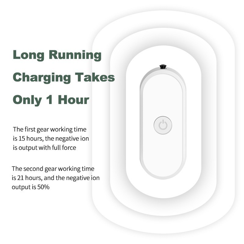 Bobbot USB เครื่องฟอกอากาศ ขนาดเล็ก สําหรับผู้ใหญ่ สามารถสวมใส่ไอออนเชิงลบแบบพกพาเครื่องฟอกอากาศ ...