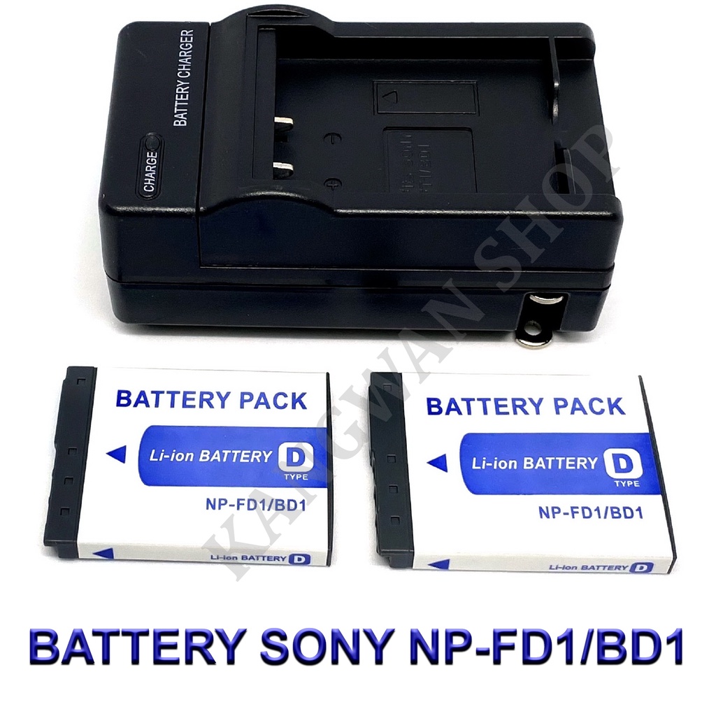 NP-BD1 NP-FD1 BD1 FD1 Battery and Charger For Sony Cybershot DSC ...