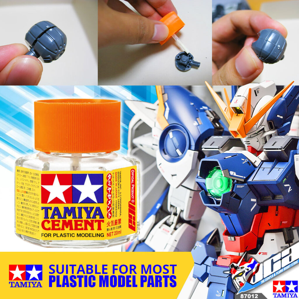 TAMIYA 87012 CEMENT 20ML FOR PLASTIC MODEL HOBBY TOOL กาวติดพลาสติก ...