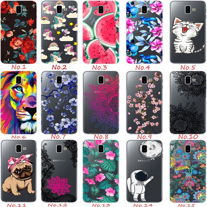 เคสโทรศัพท์มือถือซิลิโคน Tpu ลายกาแล็กซี่สําหรับ Samsung Galaxy J6 Plus ...