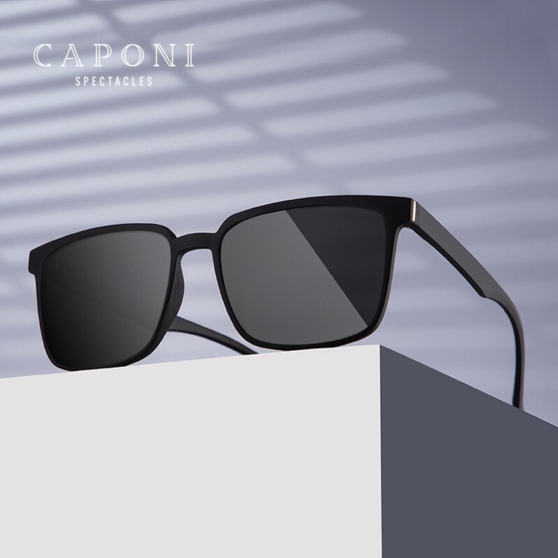 CAPONI Men39s Sunglasses Polarized 2022 New Design Eyewear Protect Eyes ...