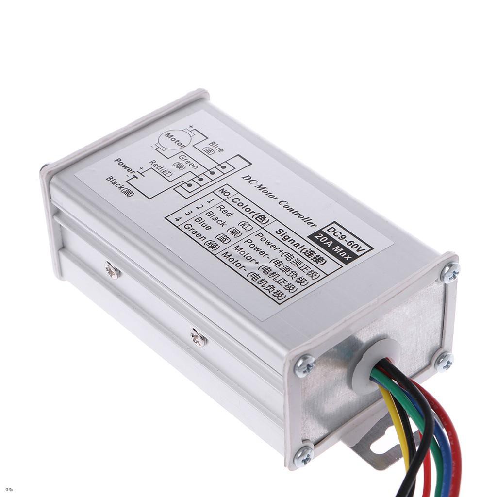 DC 12V 24V 36V 48V SoftStart Reversible Motor Speed Control PWM ...