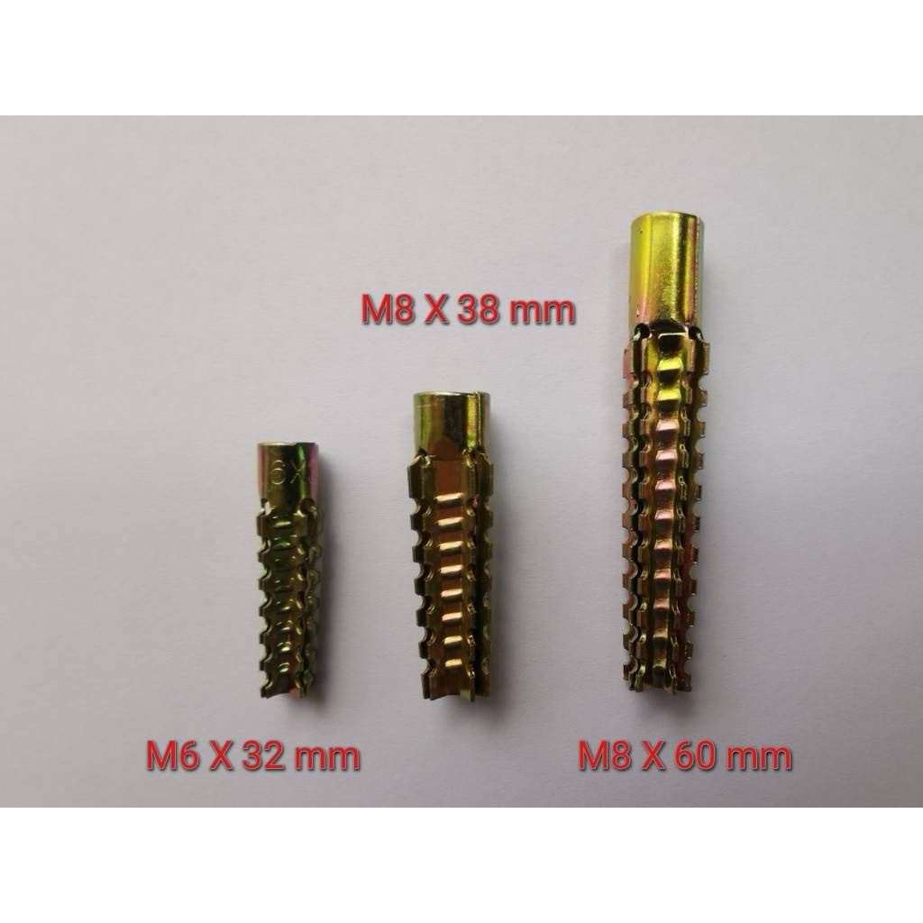 พุกอิฐมวลเบา MR เบอร์ M8x60 mm 1 กล่อง จำนวน 150 ตัว - win_metallic ...