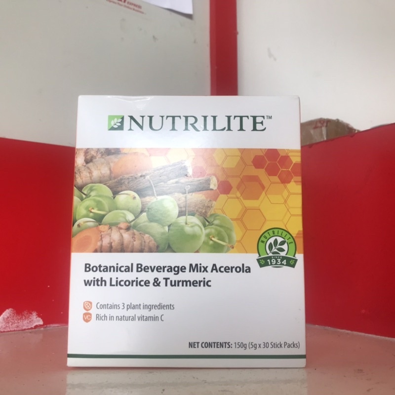 ☒Nutrilite Botanical Beverage Mix Acerola With Licorice And Turmeric ...