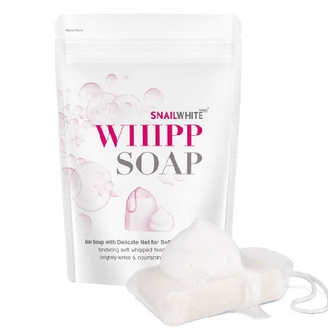 SNAILWHITE สเนลไวท์ วิป โซป Whipp Soap 100 กรัม SW0071 สบู่ สบู่ตาข่าย ...