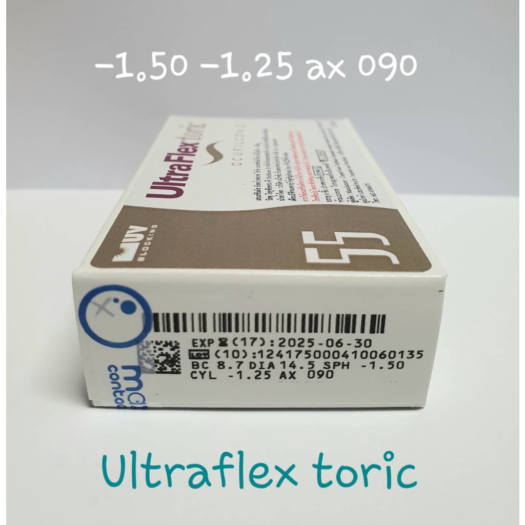 คอนแทคเลนส์ สายตาเอียง Maxim lite toric Ultraflex Toric รายเดือน ...
