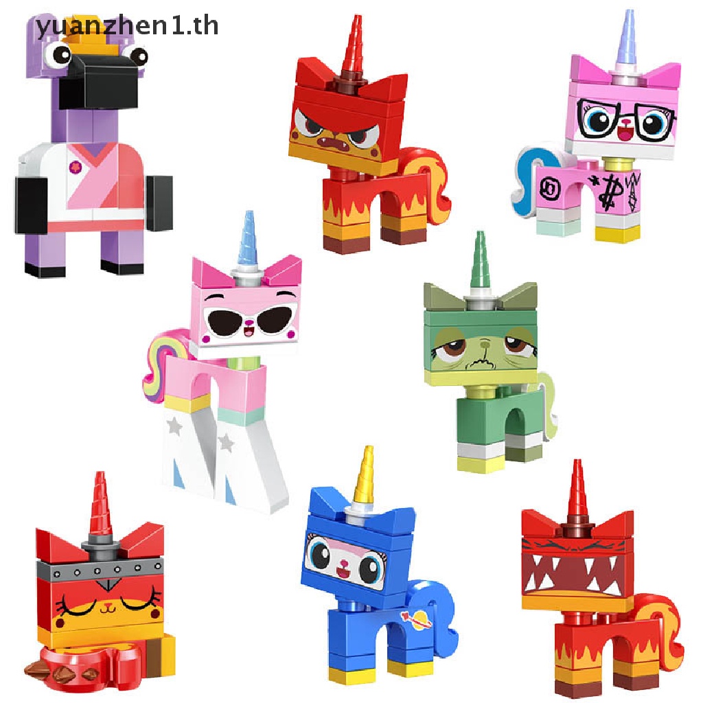 YAZHEN 8Pcs Building Blocks Movie Bricks Unikitty Super Angry Astro ...