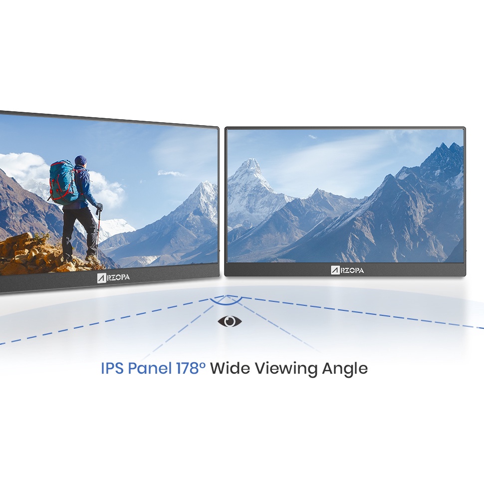 ผ่อน0 Arzopa 1080P 15.6 144Hz FHD Portable Gaming Monitor with HDR ...