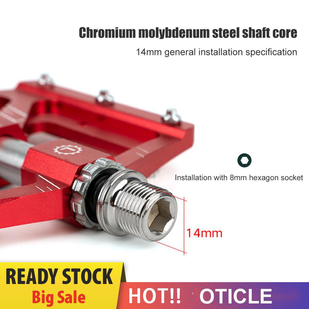 [life]Titanium Alloy Bike Pedals Ultra Light Mountain Bicycle Pedals Non-Slip Cycling Pedals ...