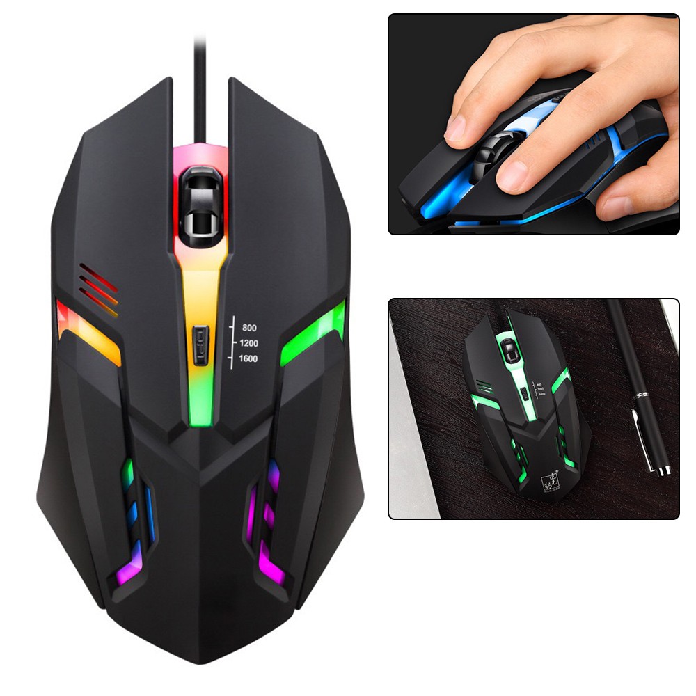 USB Mouse Rgb Light 2.4G Wireless Mouse 2400 Dpi For Game Player Office ...