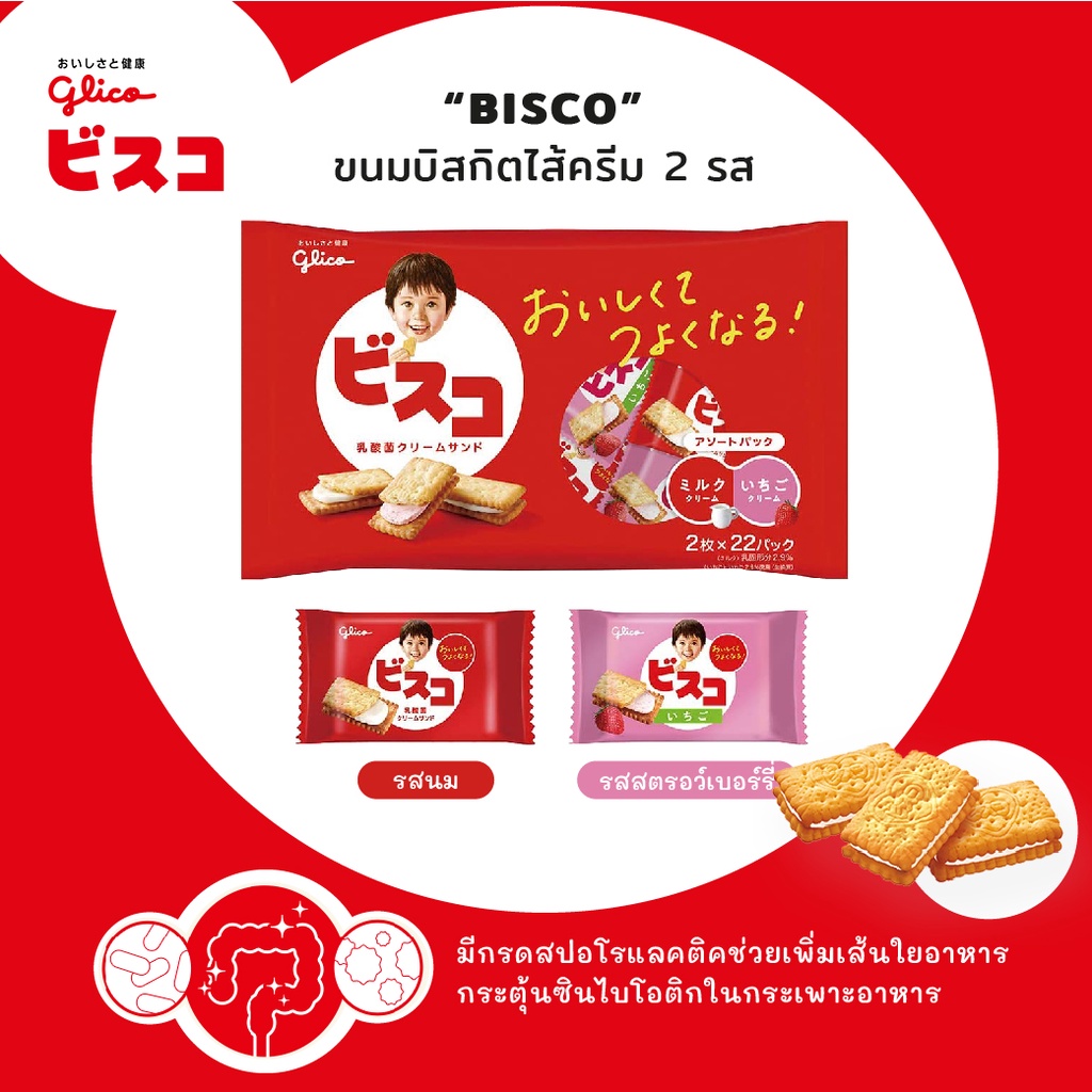 Glico Bisco บิสกิตตัวดัง มีให้เลือกถึง 4 รส - sba.store - ThaiPick
