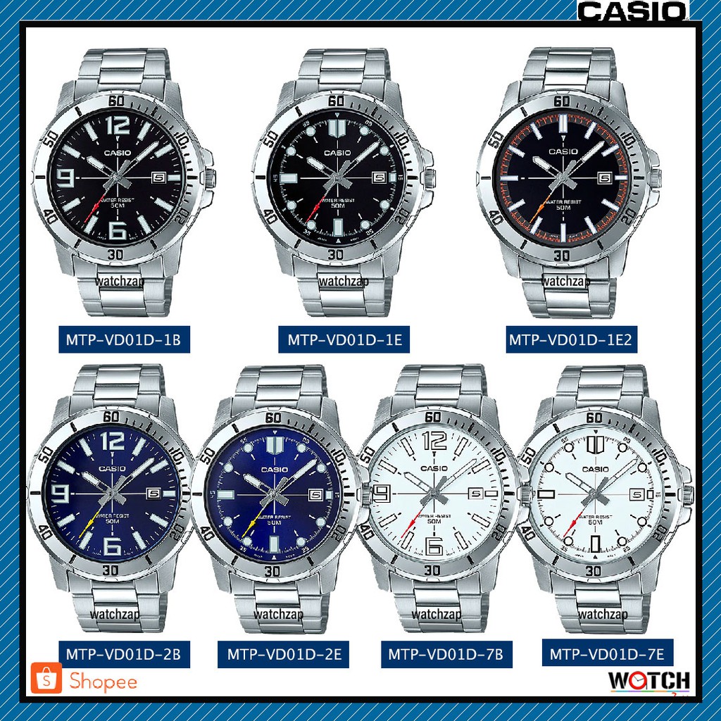 แท้ 100% กับนาฬิกา CASIO Standard MTP-VD01D พร้อมกล่องและอุปกรณ์ครบทุก ...