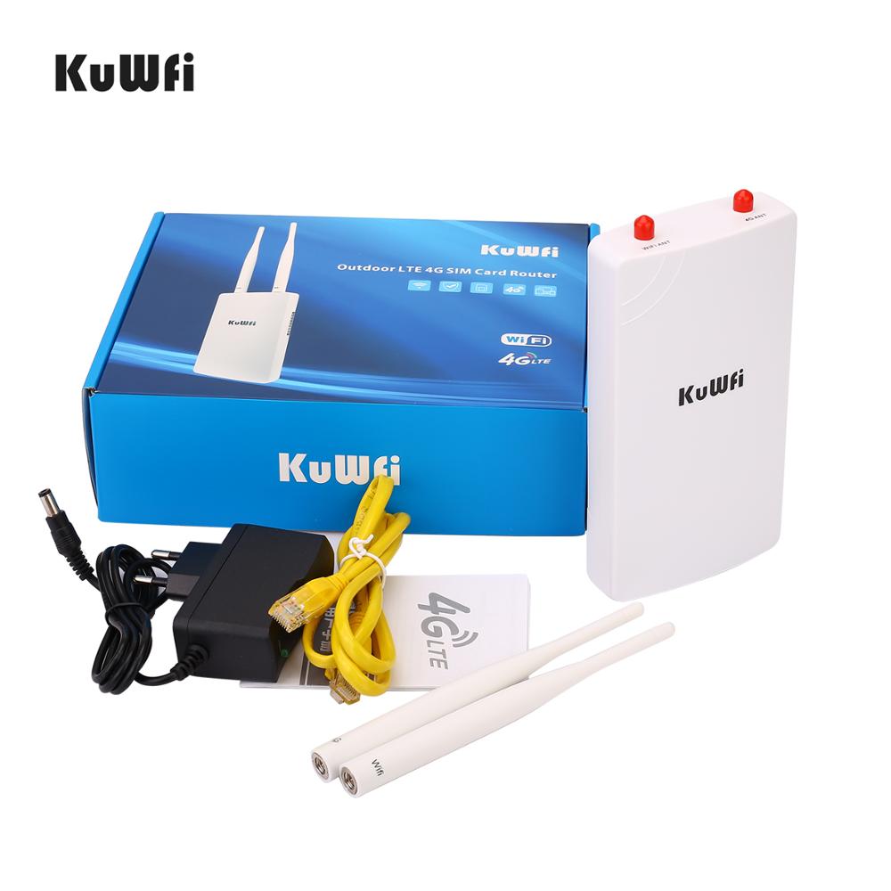 KuWFi Waterproof Outdoor 4G CPE Router 150Mbps CAT4 LTE Routers 3G4G ...