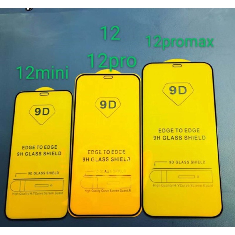 ทุกรุ่น Iphone Screen Protector ฟิล์มกระจก แบบเต็มจอ 9D ของแท้ - hong_dem_store - ThaiPick