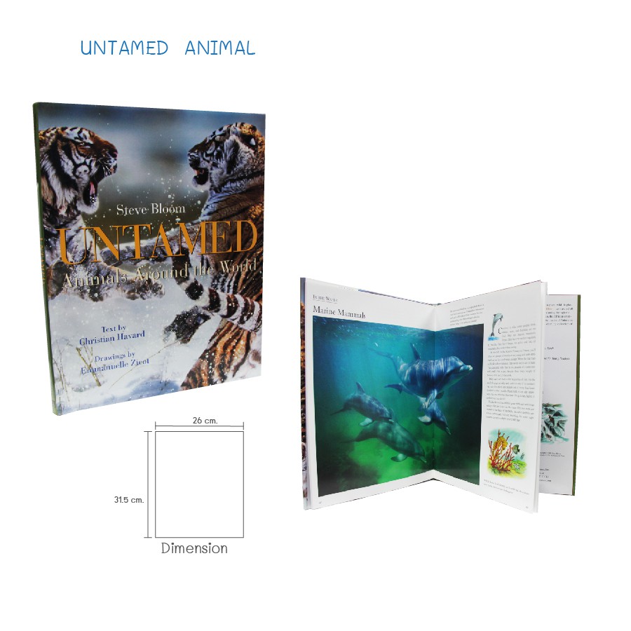 Wel-B Harry N. Abrams Untamed Animals Around the World - หนังสือเด็ก ...