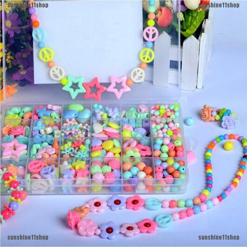 SS450 PiecesSet DIY Colorful Beads Bracelet Kids Personalized Jigsaw ...