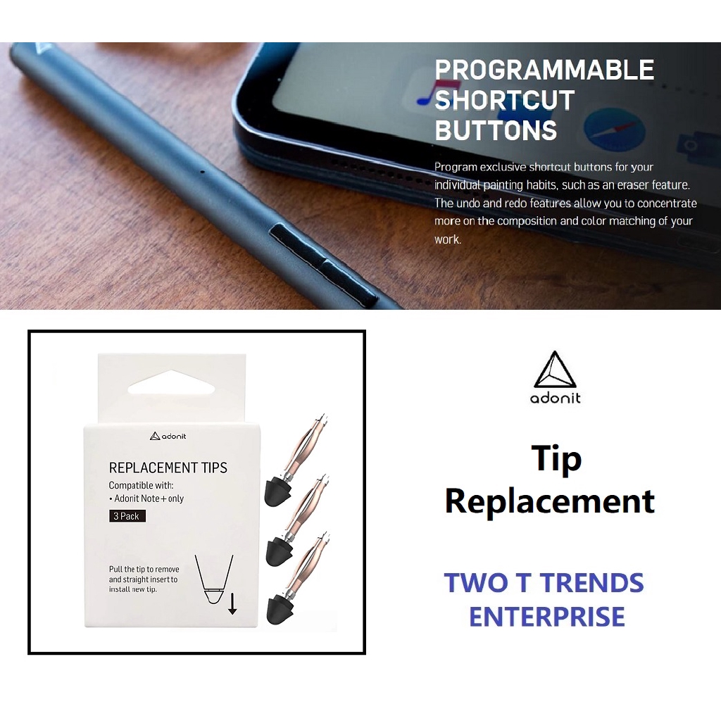 [Shop Malaysia] Adonit Note+ Plus / Adonit Note Replacement Tips (ARNST) (3pcs) | Shopee Thailand