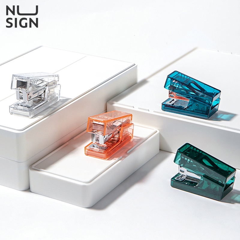 Nusign เครื่องเย็บกระดาษ mini ฟรีลวดเย็บ 1 กล่อง แม็กเย็บกระดาษ ขนาด ...