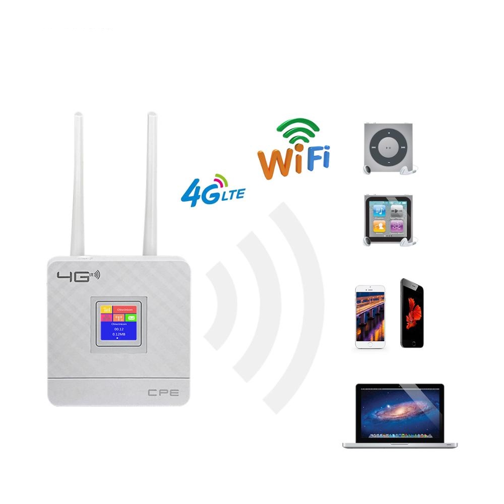 4G เราเตอร์ซิมการ์ด CAT4 150Mbps Wireless CPE SIM เราเตอร์ 4G LTE ...