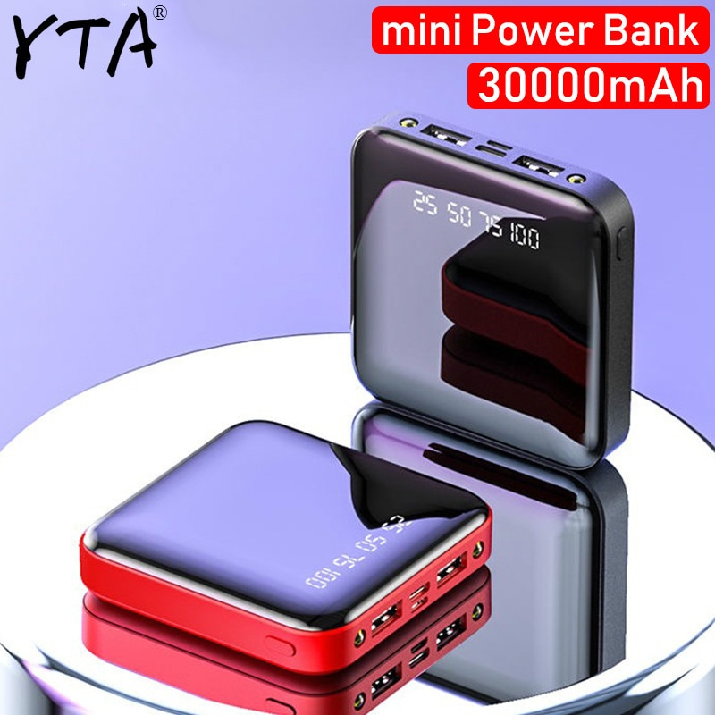 ☬Mini Power Bank 99000mAh Cell Phone Portable Charger LED Powerbank ...