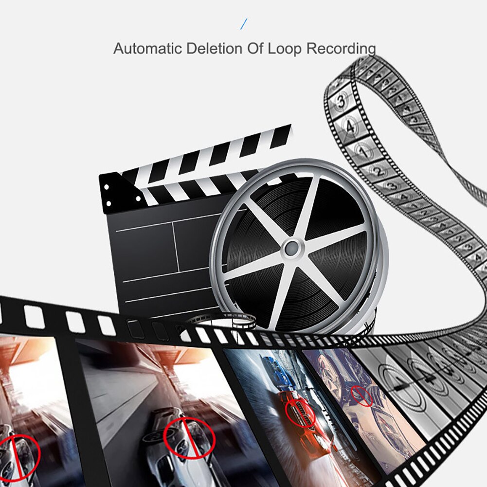 Rearview 7inch DVR Dash Cam Dual Camera Driving Video Recording System ...