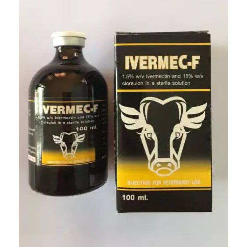 ขายดี!!IVERMEC-Fขนาด 100 ml ถ่ายพยาธิสำหรับสัตว์ รวมถึง เห็บหมัด ไร ขี้ ...