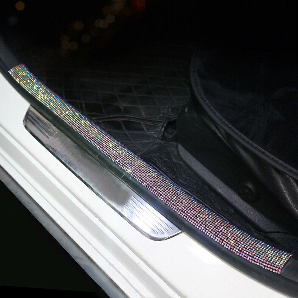 LETTER Cars Accessories Anti-Scratch Bling Bumper sticker Car Door Sill ...