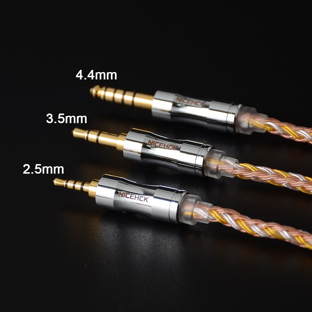 NICEHCK C16-2 ปลั๊กหูฟัง สายอัพเกรด 16 แกน สายทองแดงผสมเงิน 3.5 2.5 4.4 มม. MMCX 2Pin QDC NX7 ...