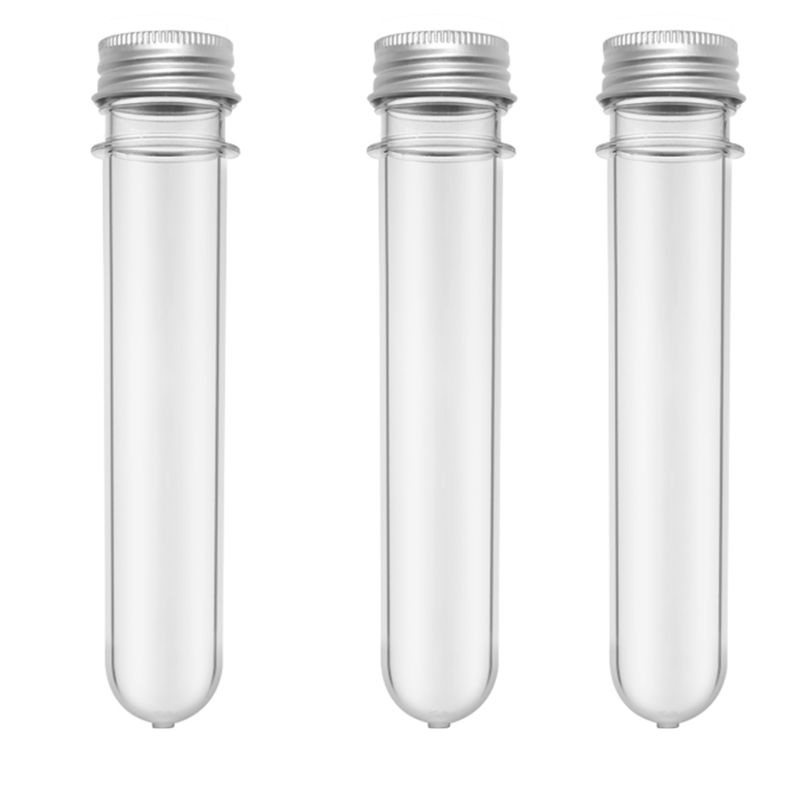 Plastic Test Tubes Clear and Transparent Candy Storage Containers with ...