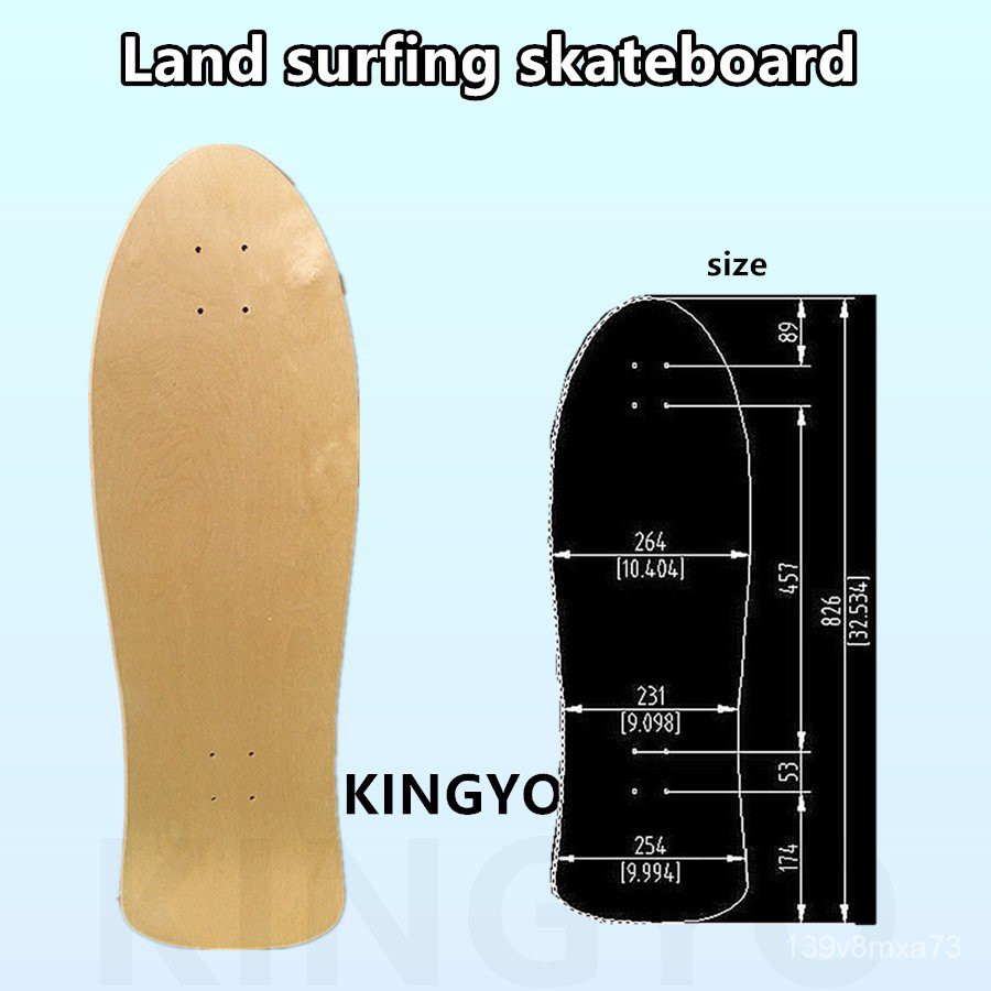 [พร้อมส่ง] Surfboard maple board surface 32.5 inch land surfboard ...