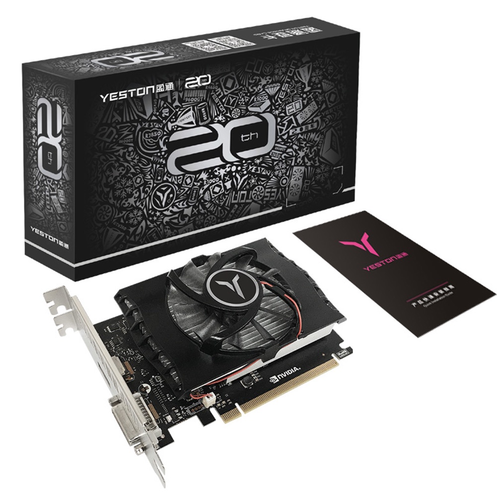 การ์ดจอ Yeston GT1030 4GB DDR4 64Bit PCI Express 3.0 HDTV DVID Gaming ...
