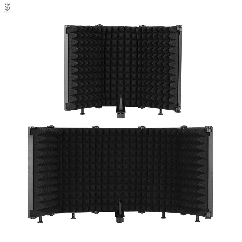 Microphone Isolation Shield Portable Tabletop Sound Absorbing Foam ...