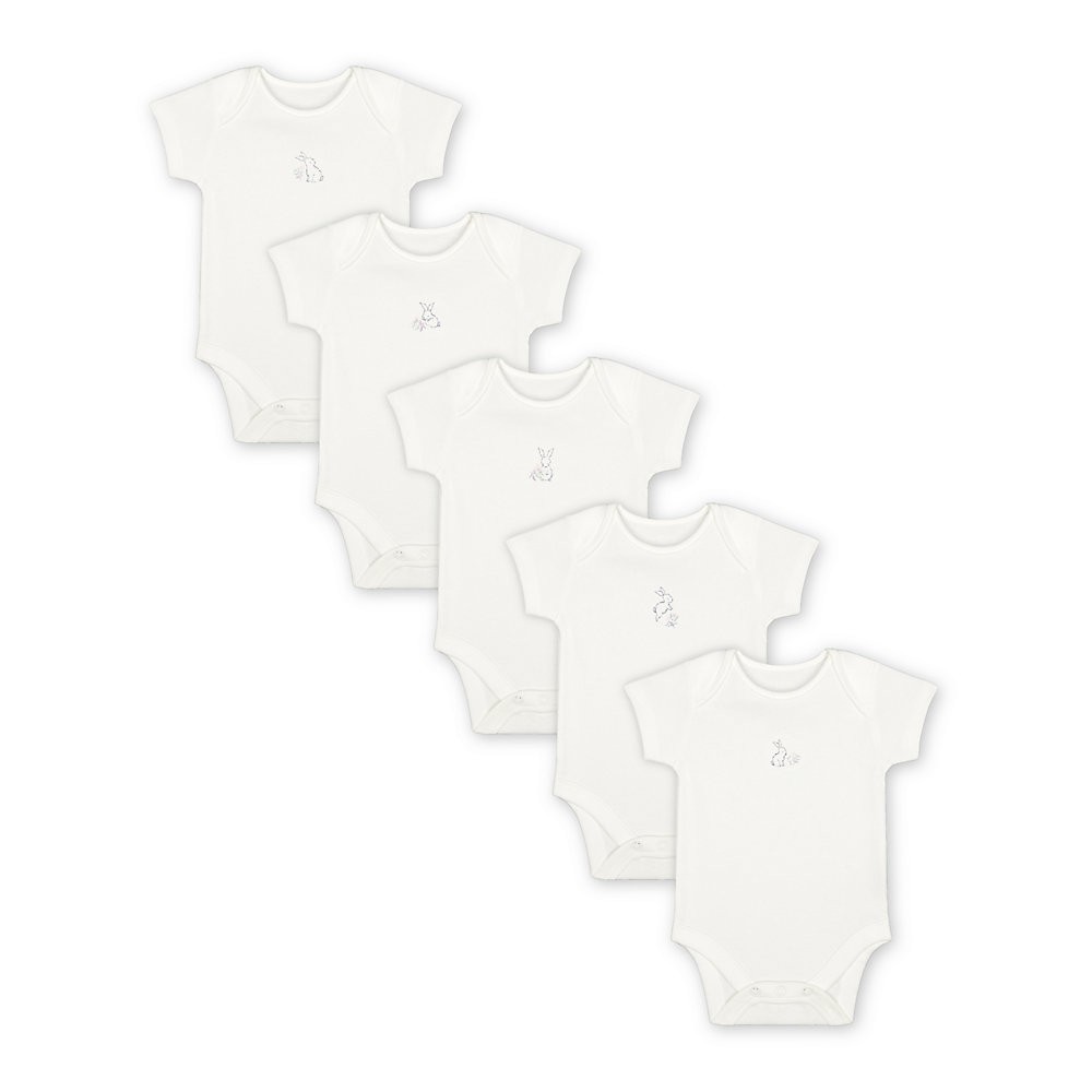 mothercare little bunny bodysuits - 5 pack VD702 ชุดบอดี้สูทเด็ก ...