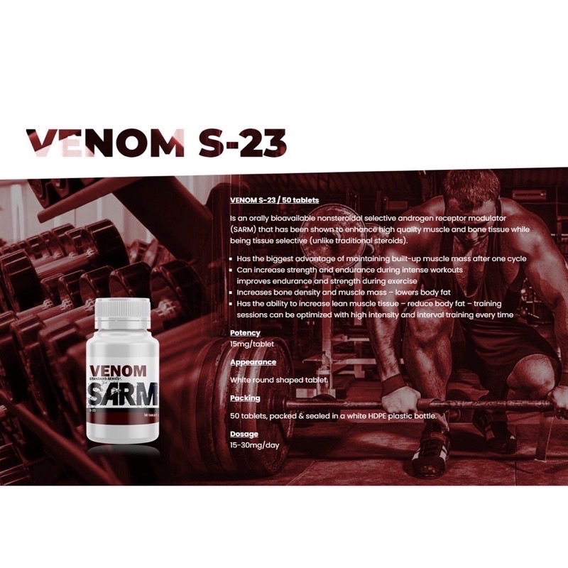 Sarms Combo Venom S-23 15mg - sarm_combo - ThaiPick