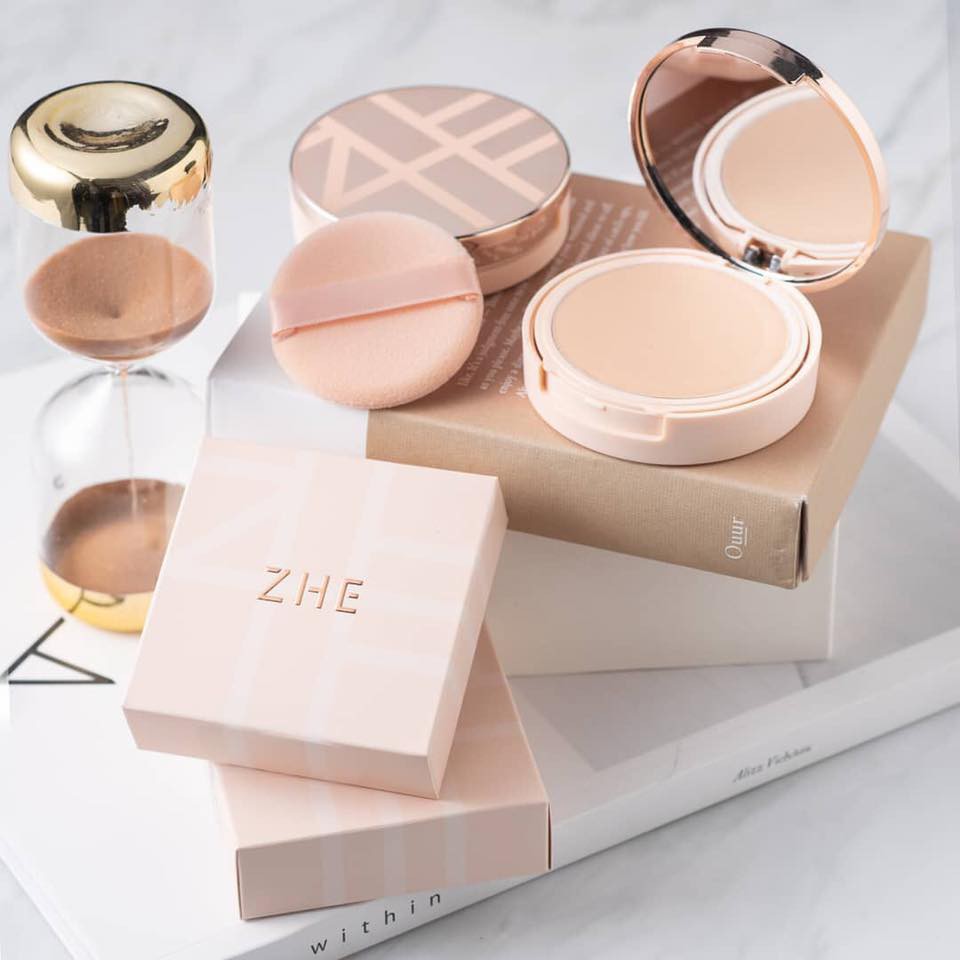 ZHE Powder แป้งฝุ่น รองพื้นตลับ | Shopee Thailand