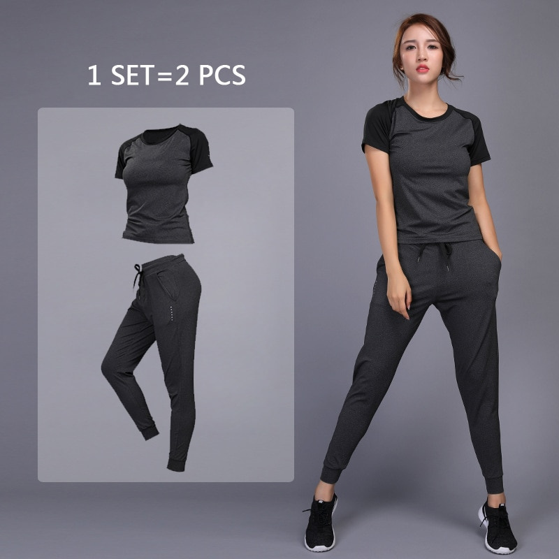 New Women's Sportswear Yoga Sets Jogging Clothes Gym Workout Fitness ...