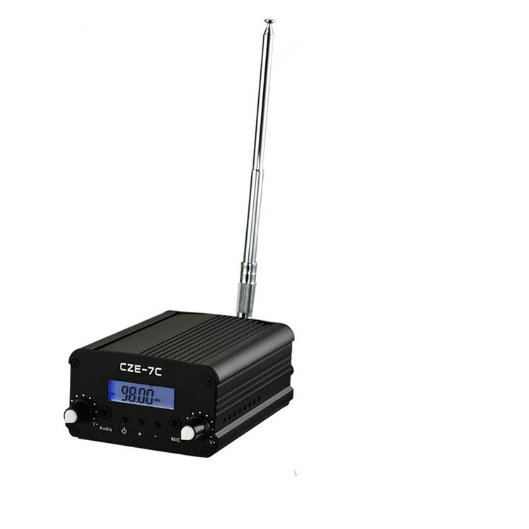 CZE-7C Multifunctional 1W 7W Stereo FM Transmitter Campus Broadcasting ...