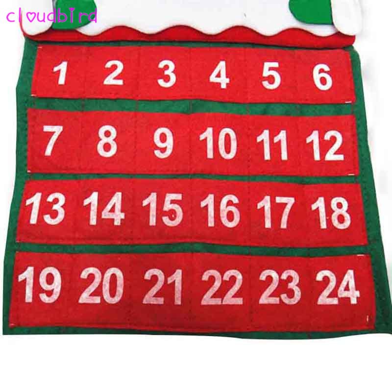★♈★ Santa Claus Christmas Advent Calendar Countdown Xmas Decor Non ...